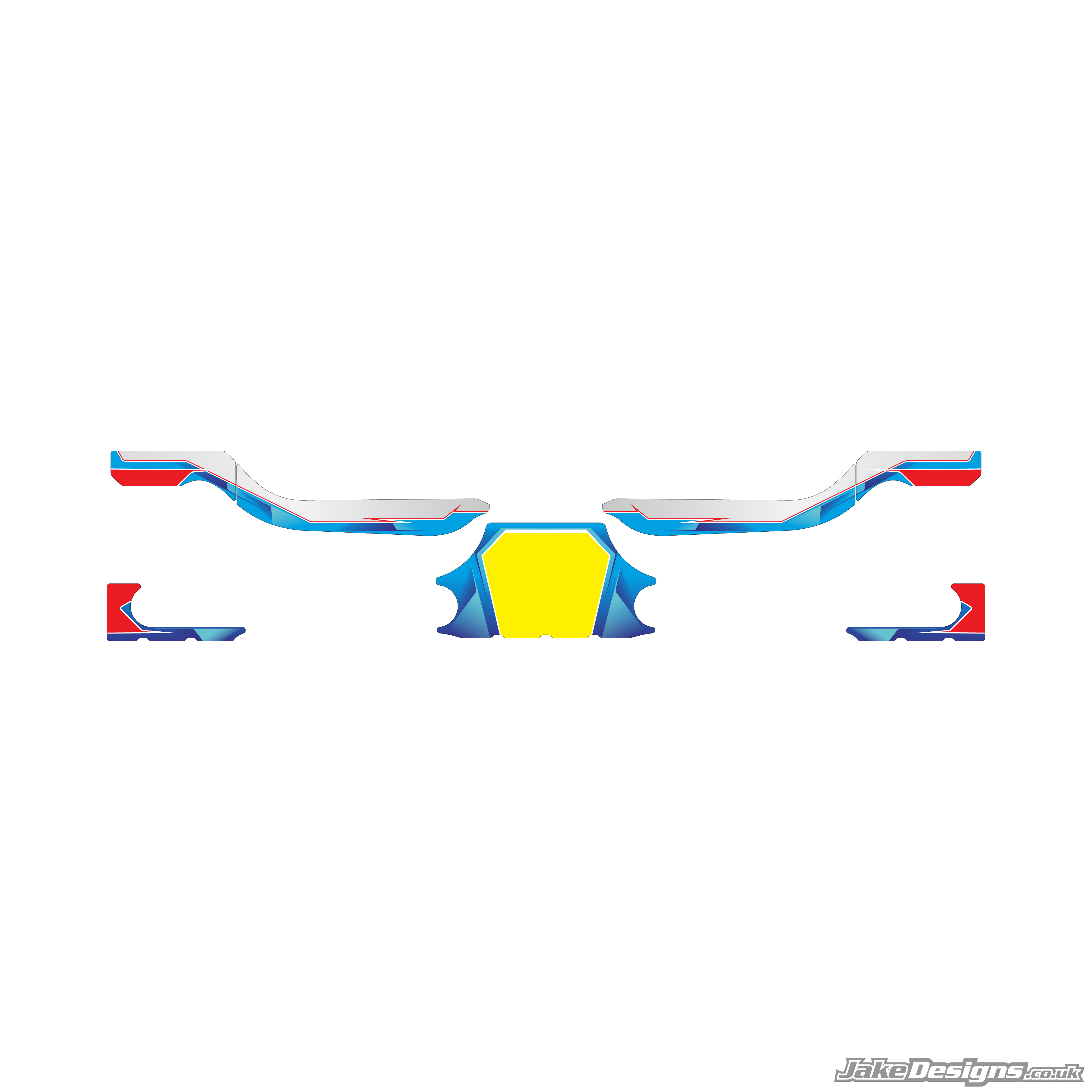 Airbrush Style Custom Rear Bumper Sticker Kit – JakeDesigns Graphics