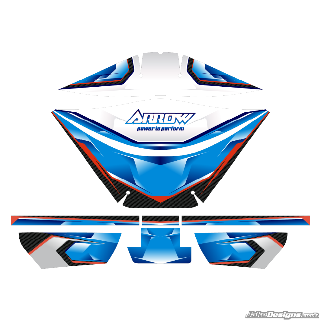 Arrow Replica Rotax Airbox Sticker Kit – JakeDesigns Graphics