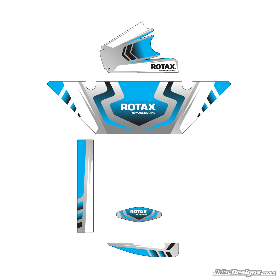 Ricciardo Replica (European) Rotax Max Radiator Stickers – JakeDesigns ...