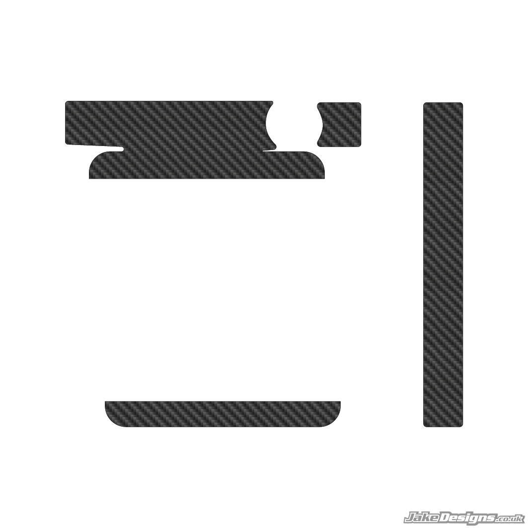 Carbon Fibre Style IAME Big / X30 Radiator Sticker Kit – JakeDesigns ...