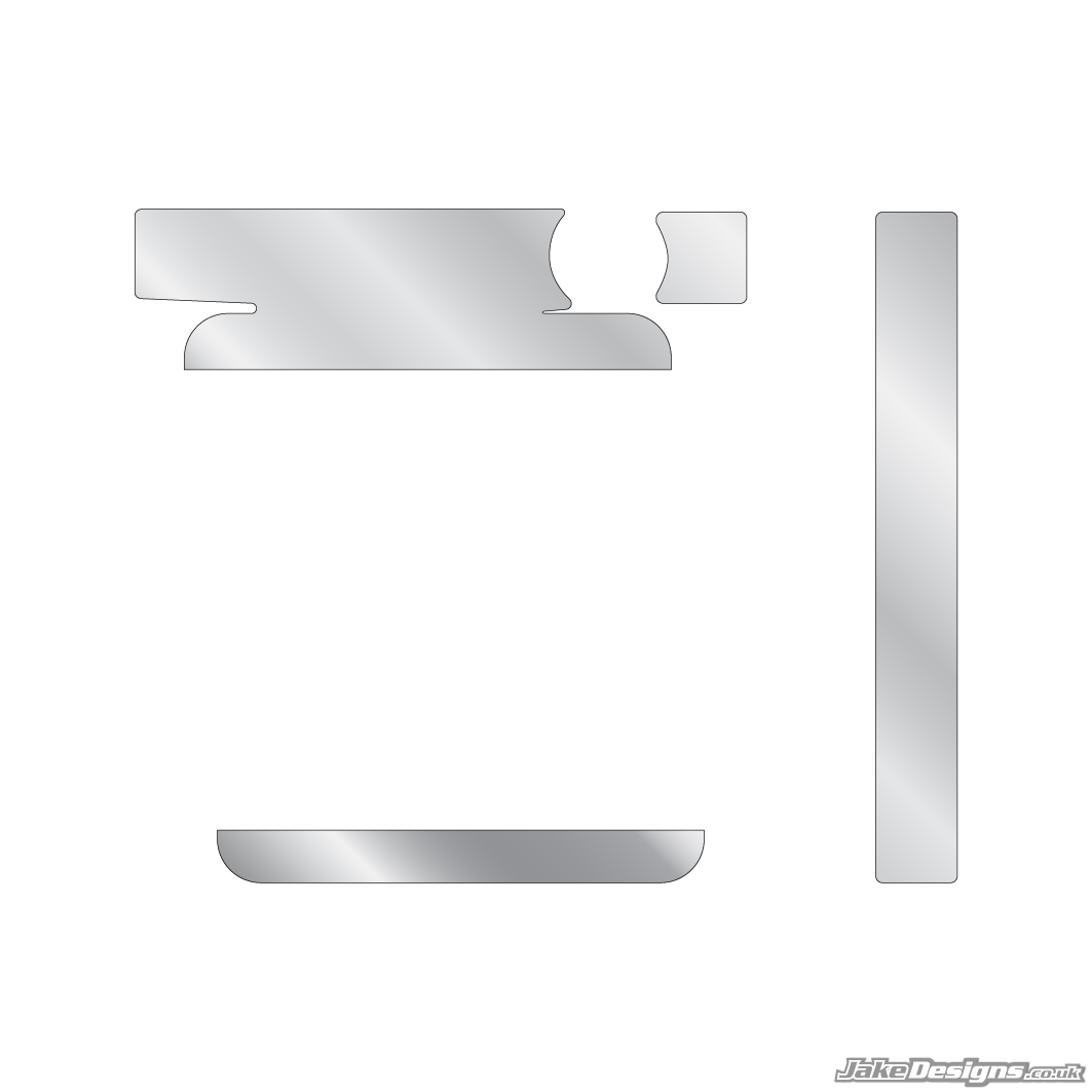 Chrome Style IAME Big / X30 Radiator Sticker Kit – JakeDesigns Graphics