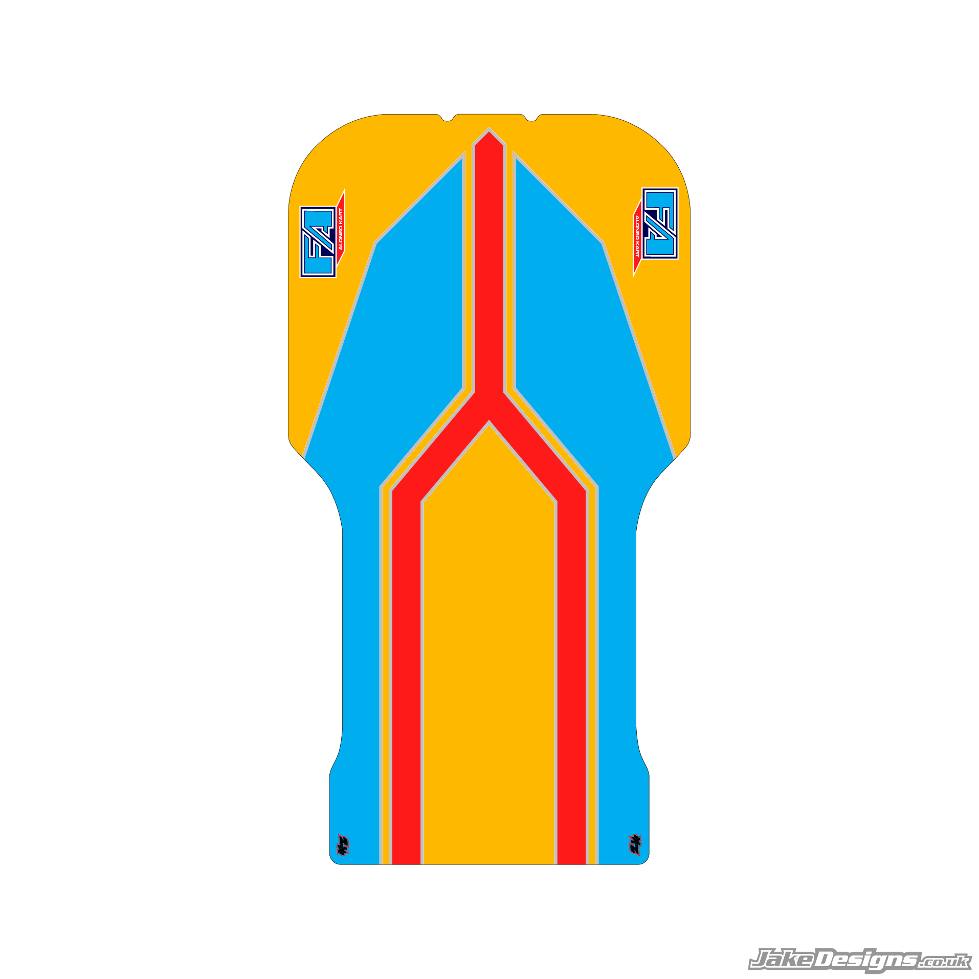FA Alonso Replica Floor Tray Sticker Kit – JakeDesigns Graphics