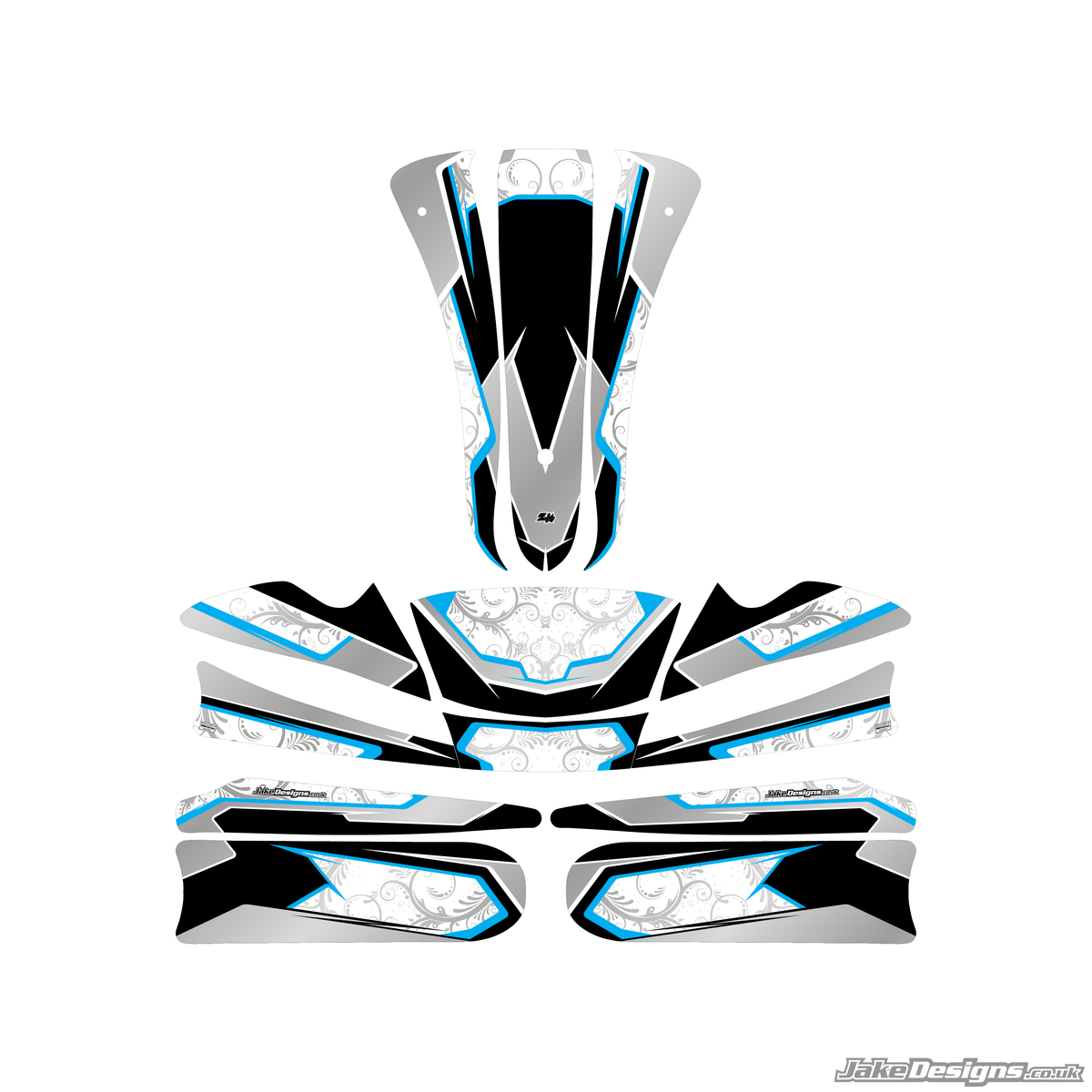 Floral Style Custom Sticker Kit – JakeDesigns Graphics