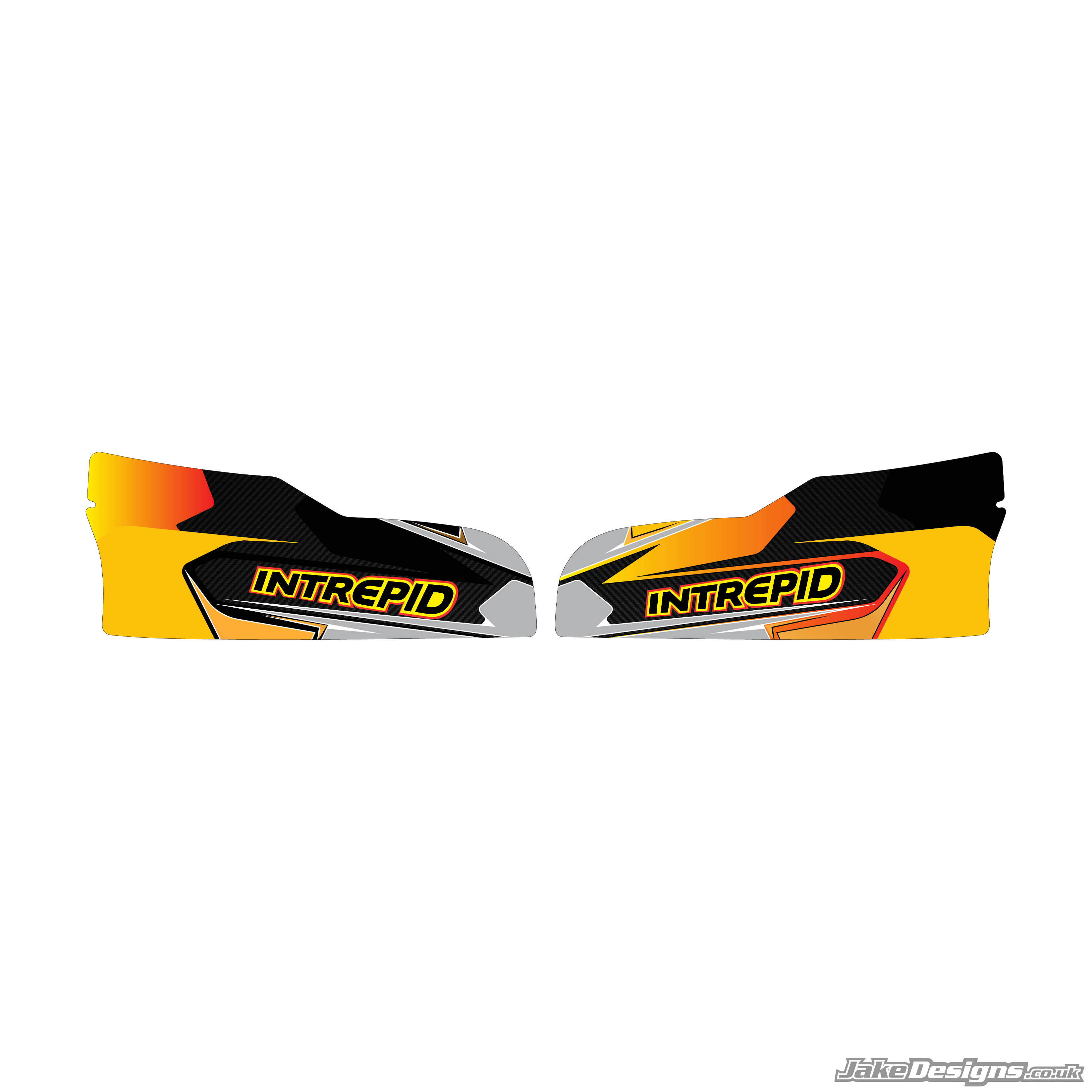 Intrepid Replica Set Of Sidepods Sticker – JakeDesigns Graphics
