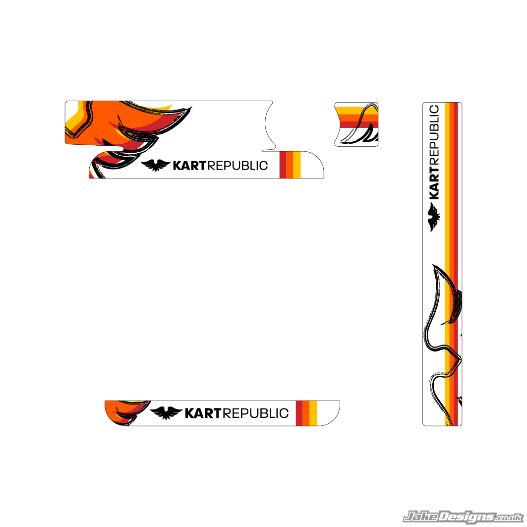 Kart Republic Replica IAME Big / X30 Radiator Sticker Kit – JakeDesigns ...