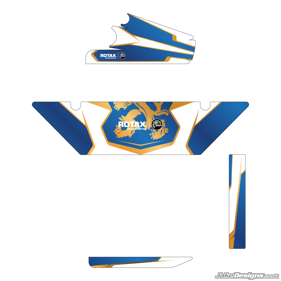 Praga Replica DD2 Rotax Max Radiator Stickers (2015) – JakeDesigns Graphics