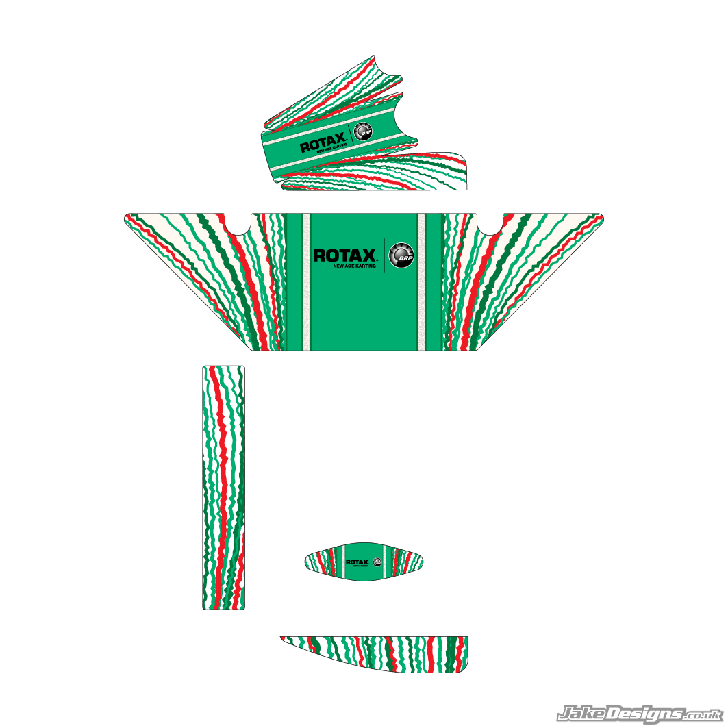 TonyKart 401RR Replica (European) Rotax Max Radiator Stickers (2022 ...