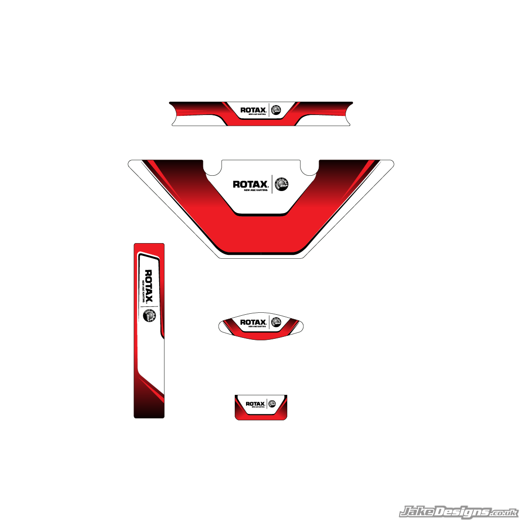 BirelART Replica (European) Micro Max Rotax Radiator Stickers (2018 ...