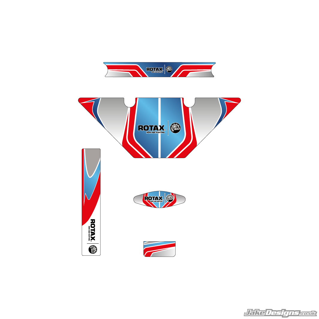 Zanardi Replica (European) Micro Max Rotax Radiator Stickers ...