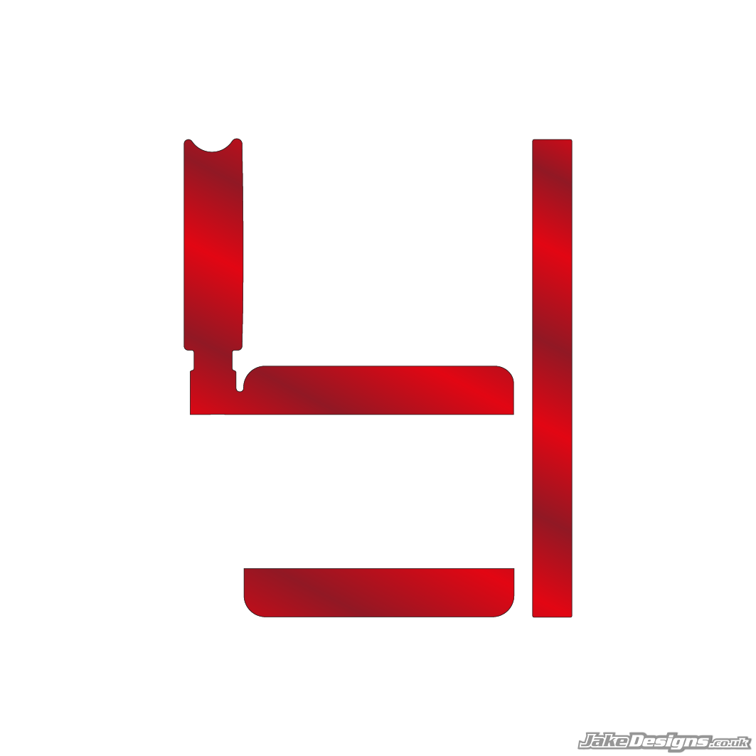 Chrome Style IAME X30 Radiator Stickers – JakeDesigns Graphics