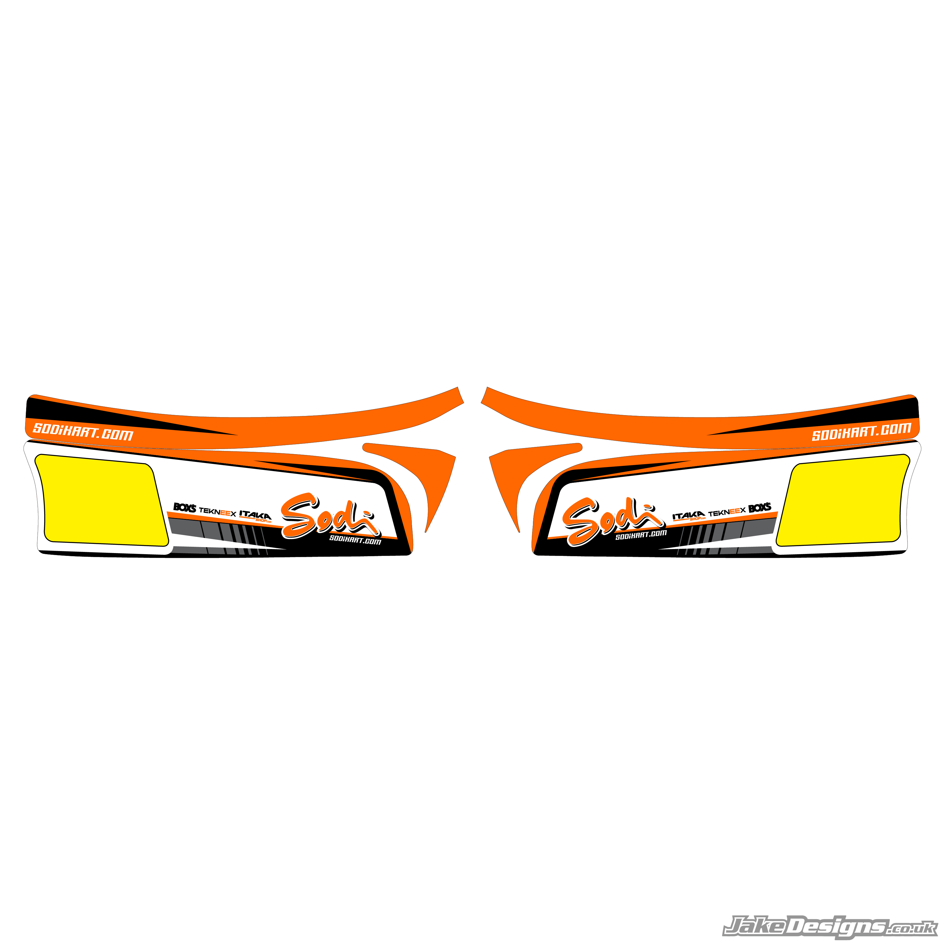 SODI Replica Set Of Sidepods Sticker (2017) – JakeDesigns Graphics