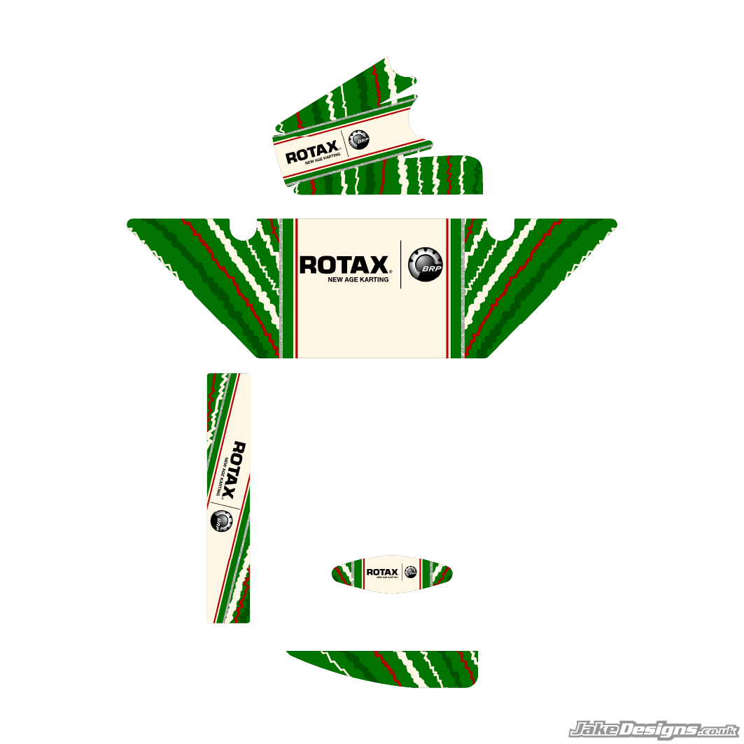 TonyKart EVK Replica (European) Rotax Max Radiator Stickers (2013 ...