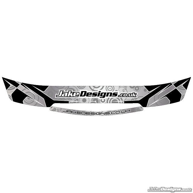 JakeDesigns Style Visor Stickers (Black & Chrome) – JakeDesigns Graphics