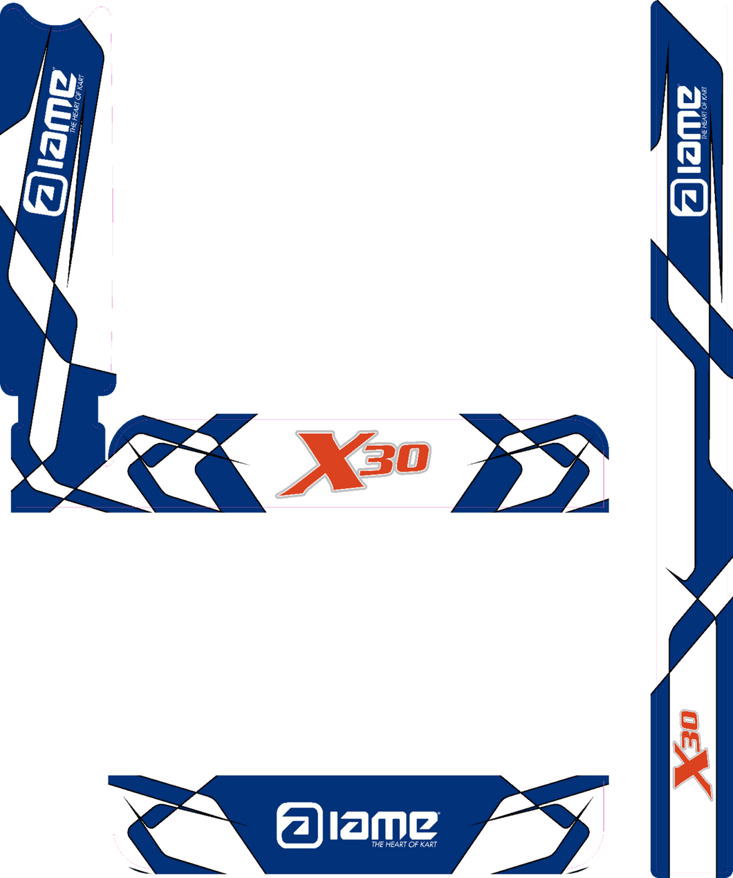 IAME X30 Replica IAME X30 Radiator Stickers – JakeDesigns Graphics