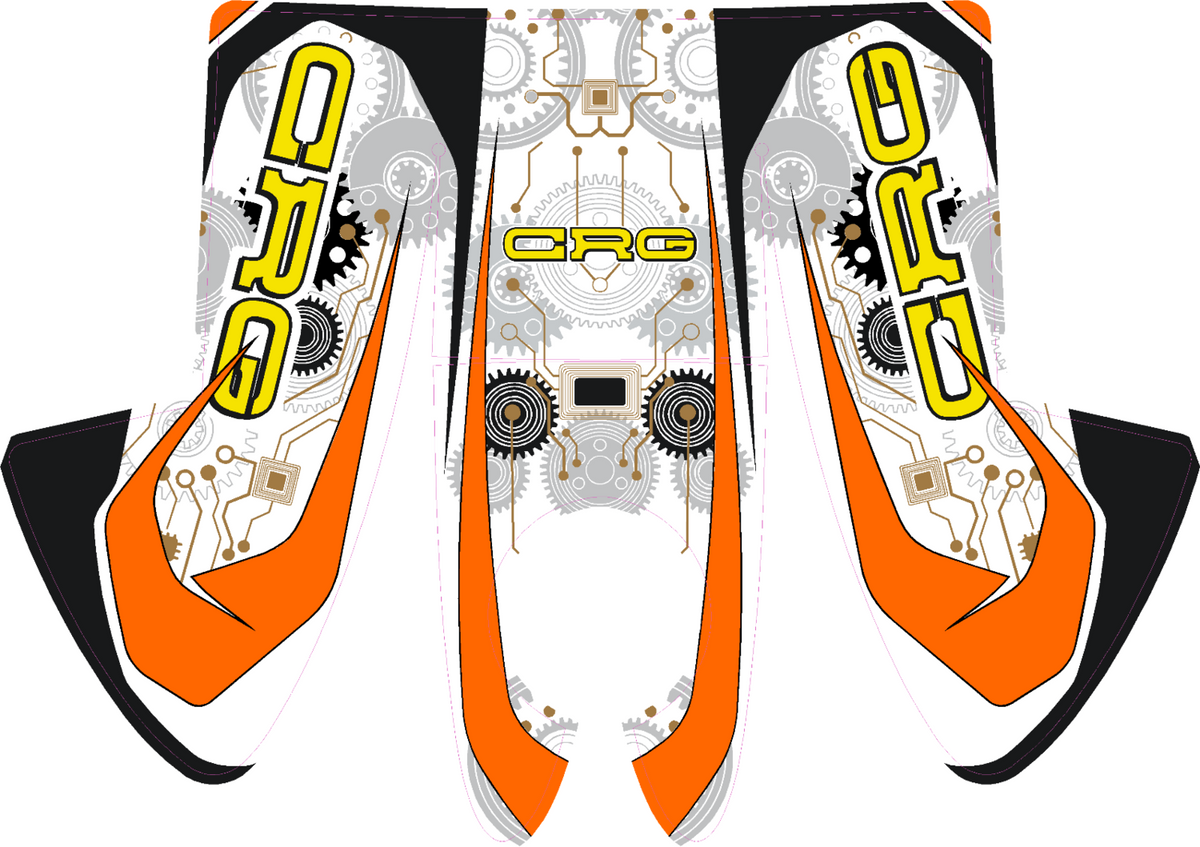 CRG Replica IAME Gazelle 60CC Airbox Sticker Kit – JakeDesigns Graphics