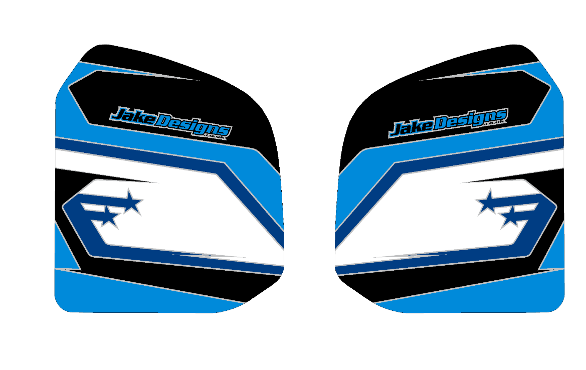 Stars Blue Custom Tank Sticker Kit – JakeDesigns Graphics