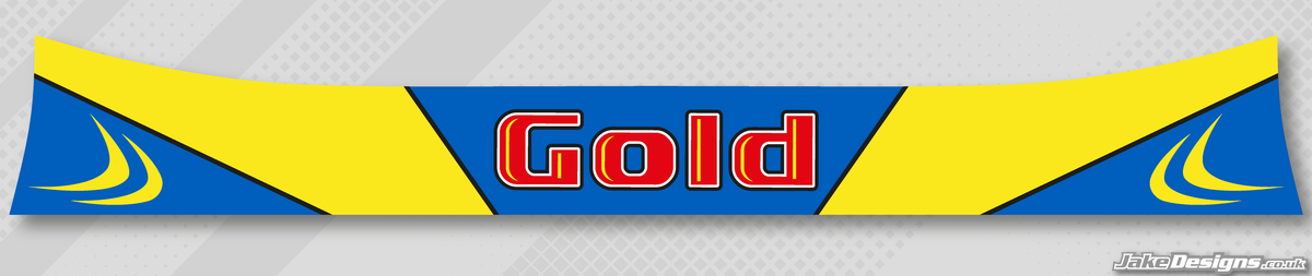 GOLD Style Visor Stickers – JakeDesigns Graphics