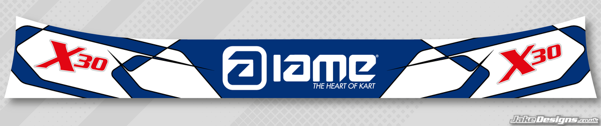 IAME X30 Style Visor Stickers – JakeDesigns Graphics