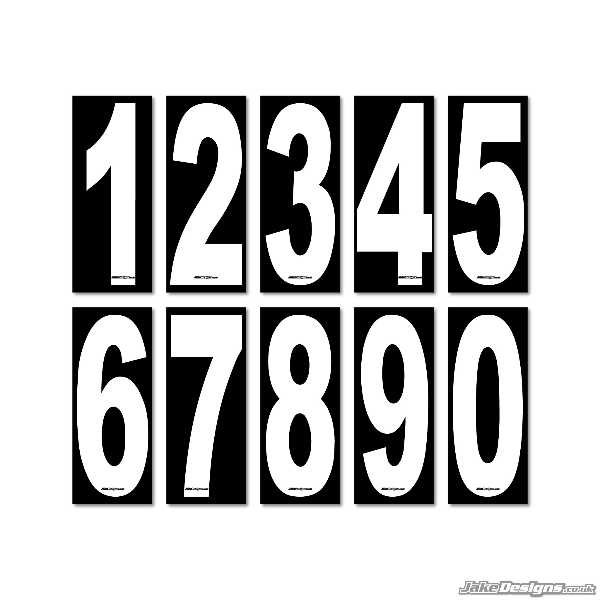 Individual Numbers – JakeDesigns Graphics