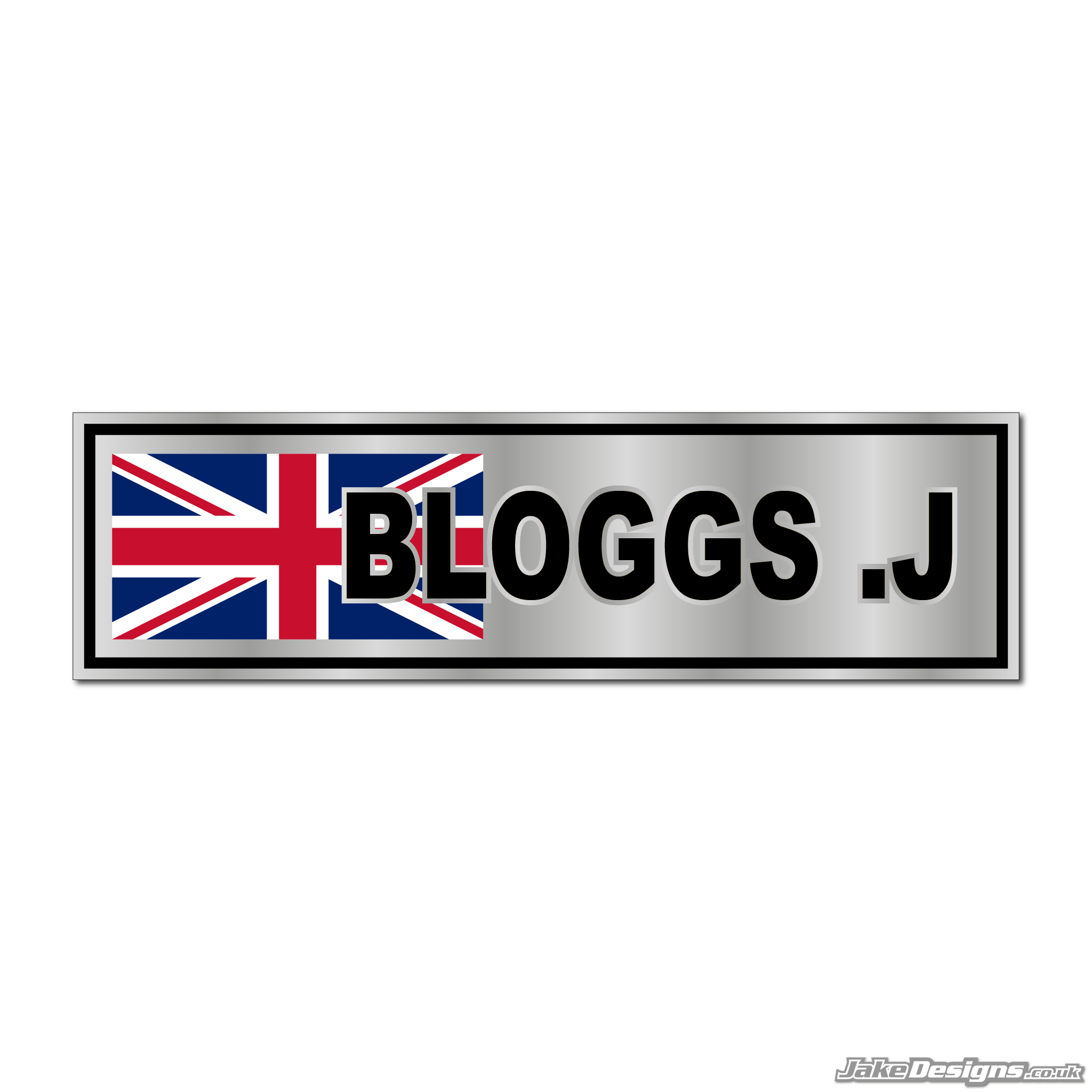 Chrome Name Stickers – JakeDesigns Graphics